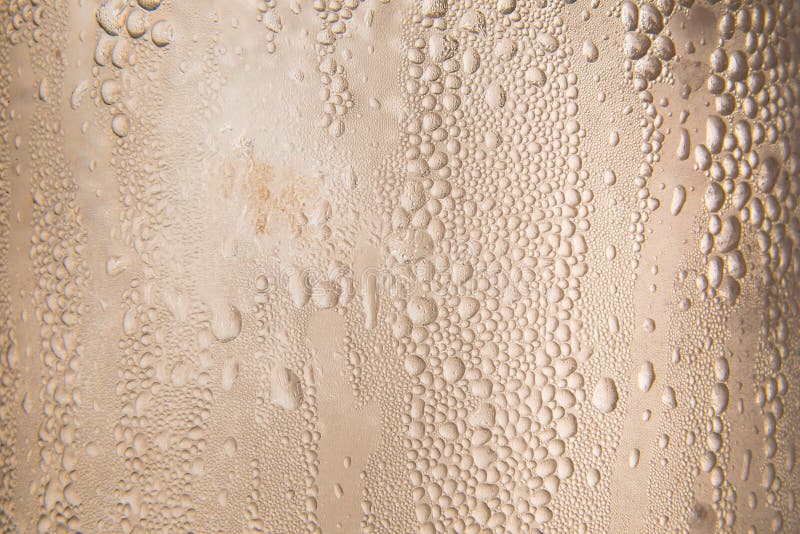 Water Drops on the Side of the Flask.Background & Texture Stock Image ...