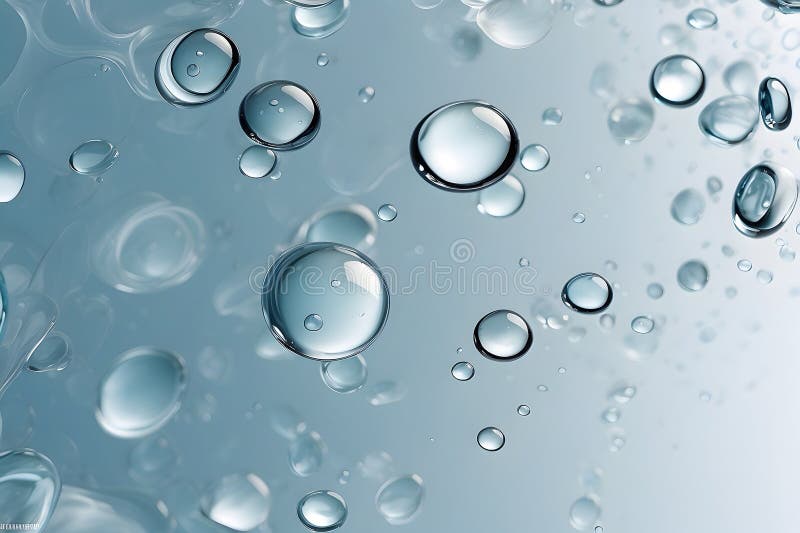 Water Drops and Splashes Abstract Art Stock Photo - Image of flow ...