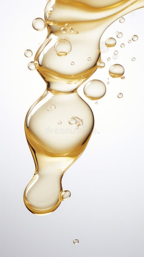 Water Drops in the Style of Light Gold and Pure White Stock ...