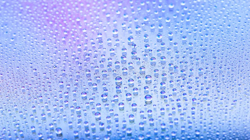 Water Drops. Texture of the Drops. Abstract Gradient Background. Cold ...