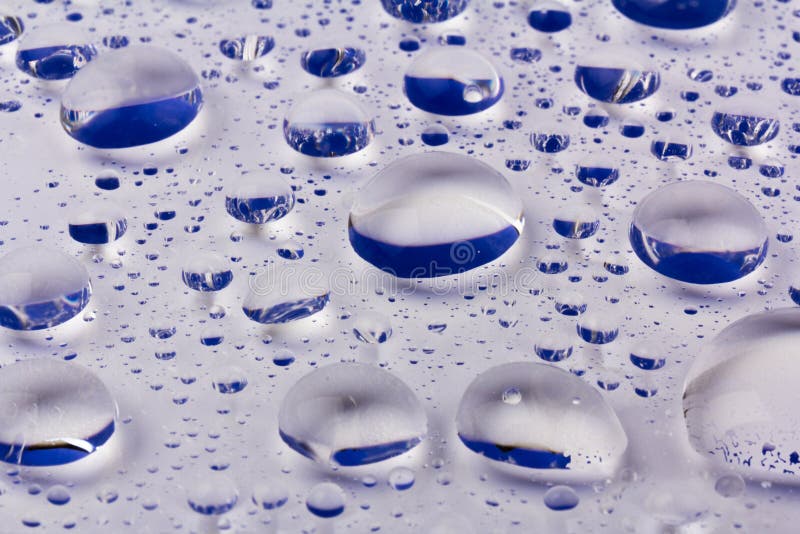 Water Drops Texture Background. Water Drops. Blue.Selective Focus Stock ...