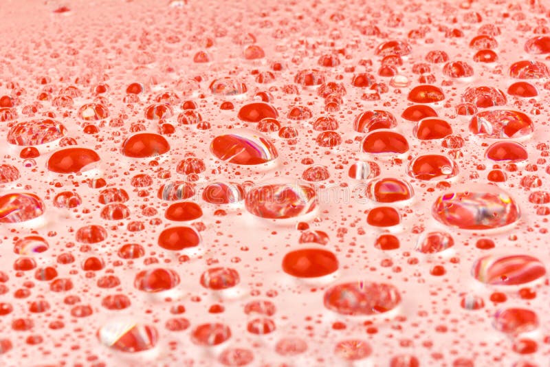 Water Drops Texture Background. Water Drops. Red.Selective Focus Stock ...