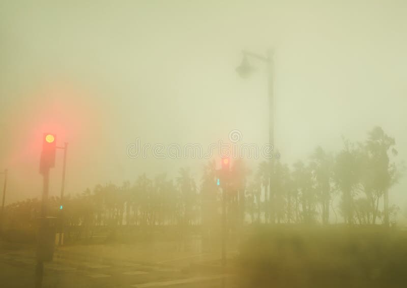Water Drops Texture on a Glass Background with Traffic Lights Stock ...
