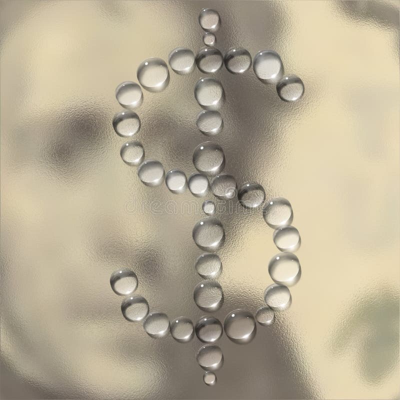 Set of Drops with Dollar Sign Stock Vector - Illustration of cold ...