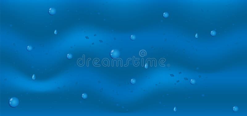 Water Drops Vector Design on Gradient Blue Background Stock ...
