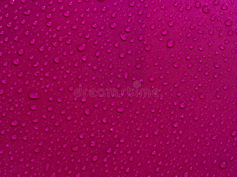 Water Drops on the Violet Surface Stock Image - Image of closeup, aqua ...