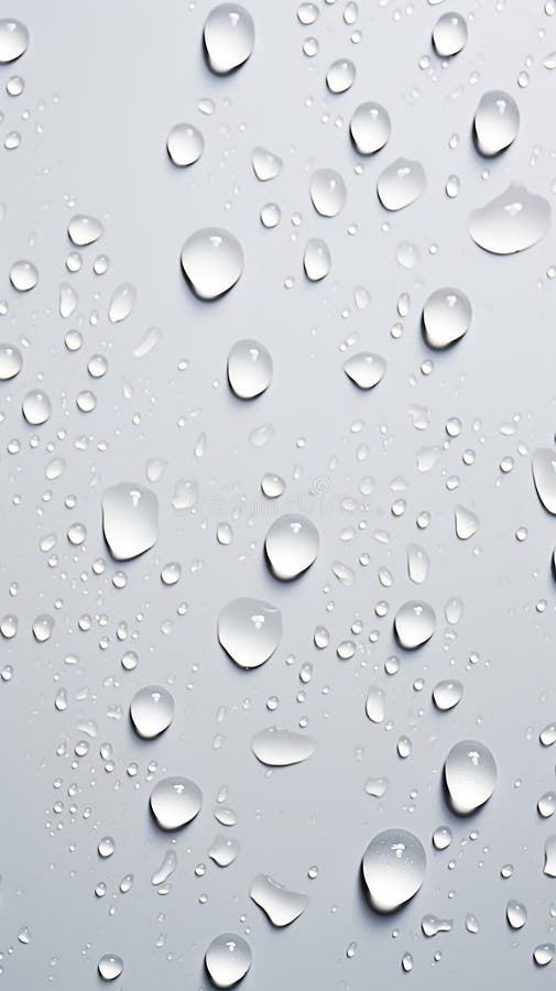 Water Drops on a White Background Stock Illustration - Illustration of ...