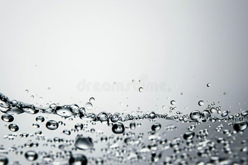 Water Drops on White Background, Minimalistic Style, High Resolution ...