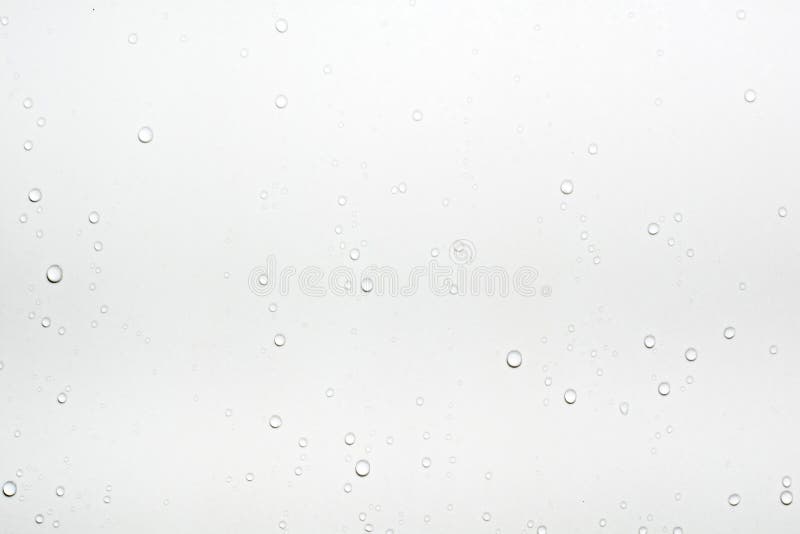 Water Drops on White Surface Background Stock Image - Image of drop ...