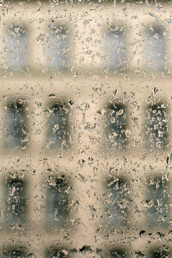 Water drops on window stock image. Image of raindrop - 12878695