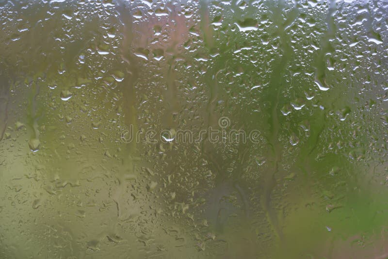 Water Drops on Window. Abstraction Stock Image - Image of fresh ...
