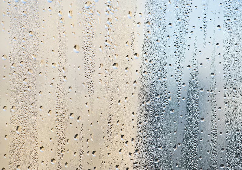 Water Drops on the Window Surface Stock Photo - Image of fluid, pure ...
