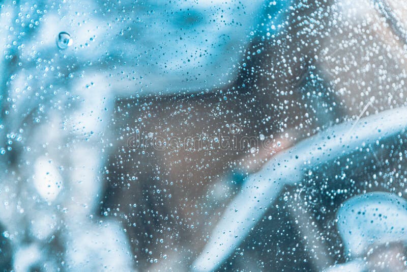 Water Drops on the Windshield Stock Photo - Image of droplet, rain ...