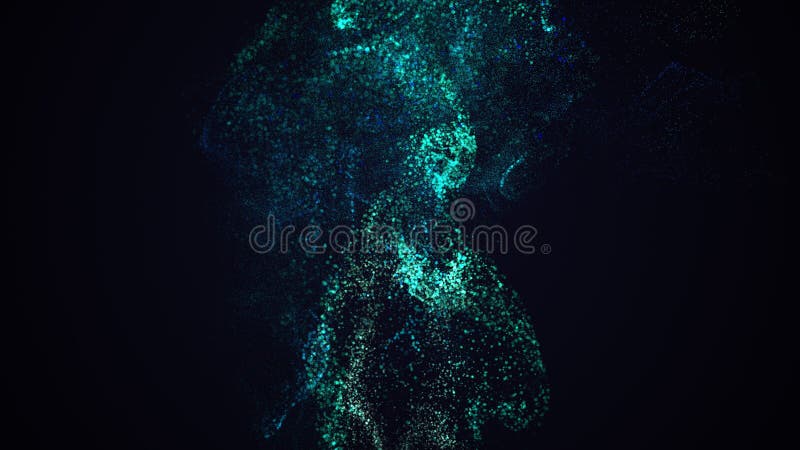 Water and Dust Splash Forming Beautiful Wavy Pattern in Darkness. Stock ...