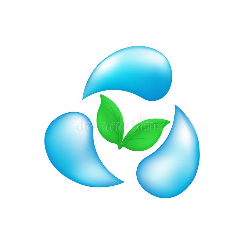 Water Ecological Resource Isolated Icon Stock Vector - Illustration of ...