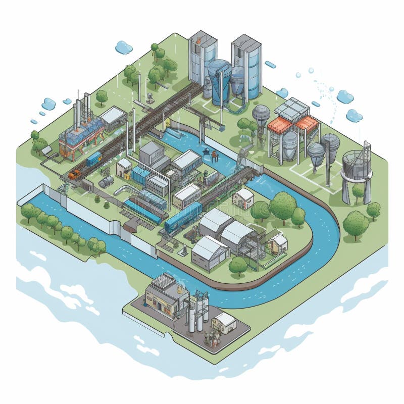 Water Efficiency in Industry - Image of an Industrial Process Optimized ...