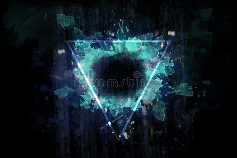 Water Element Triad - Magic Symbol Stock Illustration - Illustration of ...