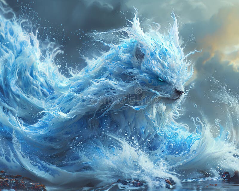 Water elemental creature stock photo. Image of style - 315466592