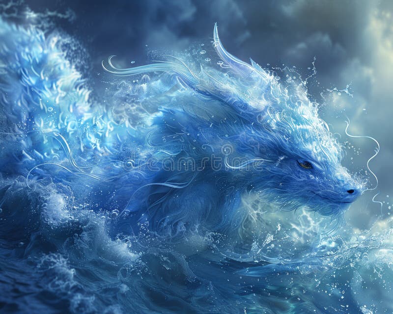 Water elemental creature stock image. Image of creative - 315466609