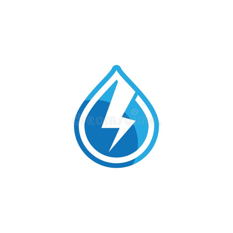 Water energy element icon stock illustration. Illustration of natural ...