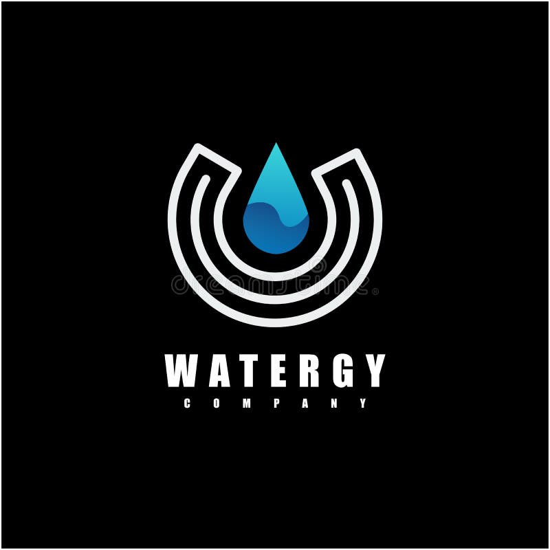 Water energy logo stock illustration. Illustration of natural - 250064989