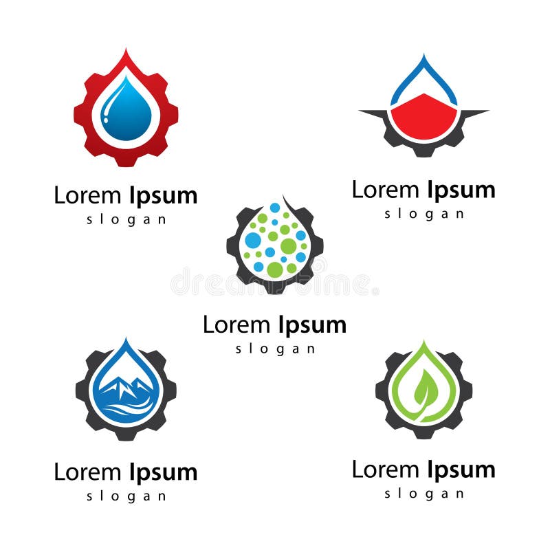 Water engine logo images stock vector. Illustration of template - 196468458