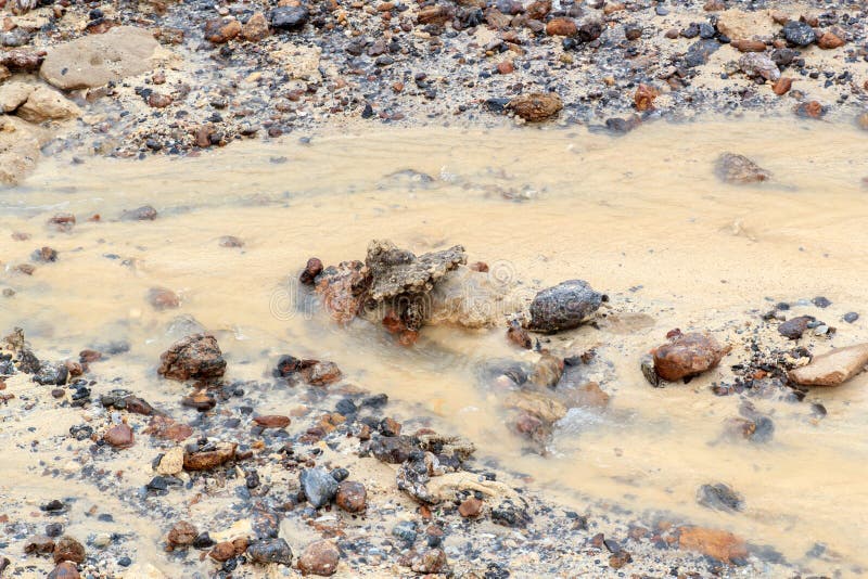 Water erosion of sand stock photo. Image of house, hole - 40504902