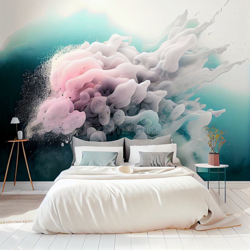 Water Explode Soft Color Disarray Abstract Wallpaper Stock Illustration ...
