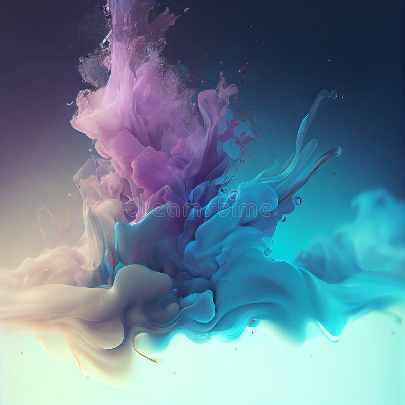 Water Explode Soft Color Disarray Abstract Wallpaper Stock Illustration ...