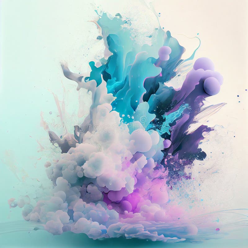 Water Explode Soft Color Disarray Abstract Wallpaper Stock Illustration ...