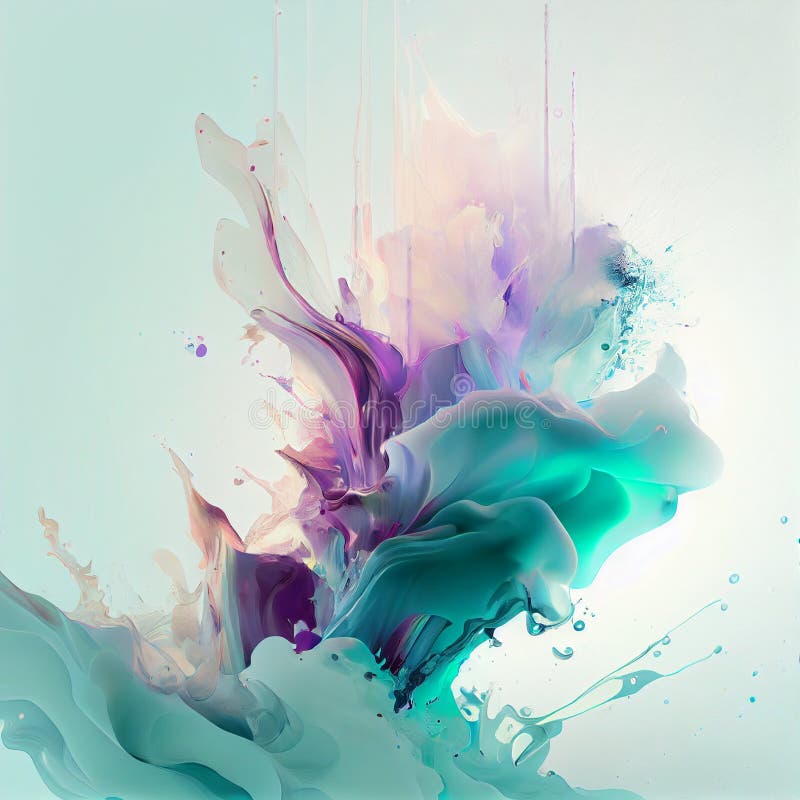 Water Explode Soft Color Disarray Abstract Wallpaper Stock Illustration ...