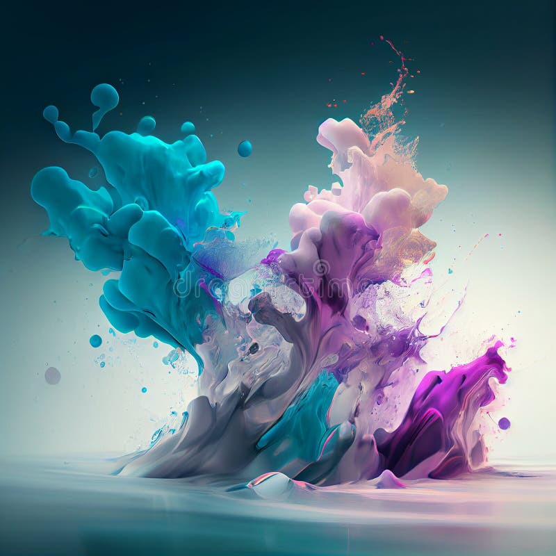Water Explode Soft Color Disarray Abstract Wallpaper Stock Illustration ...