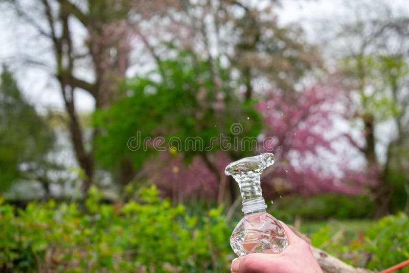 Water Exploding Out of a Water Bottle Stock Photo - Image of water ...