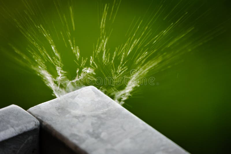 Water explosion stock image. Image of metal, closeup - 37159467