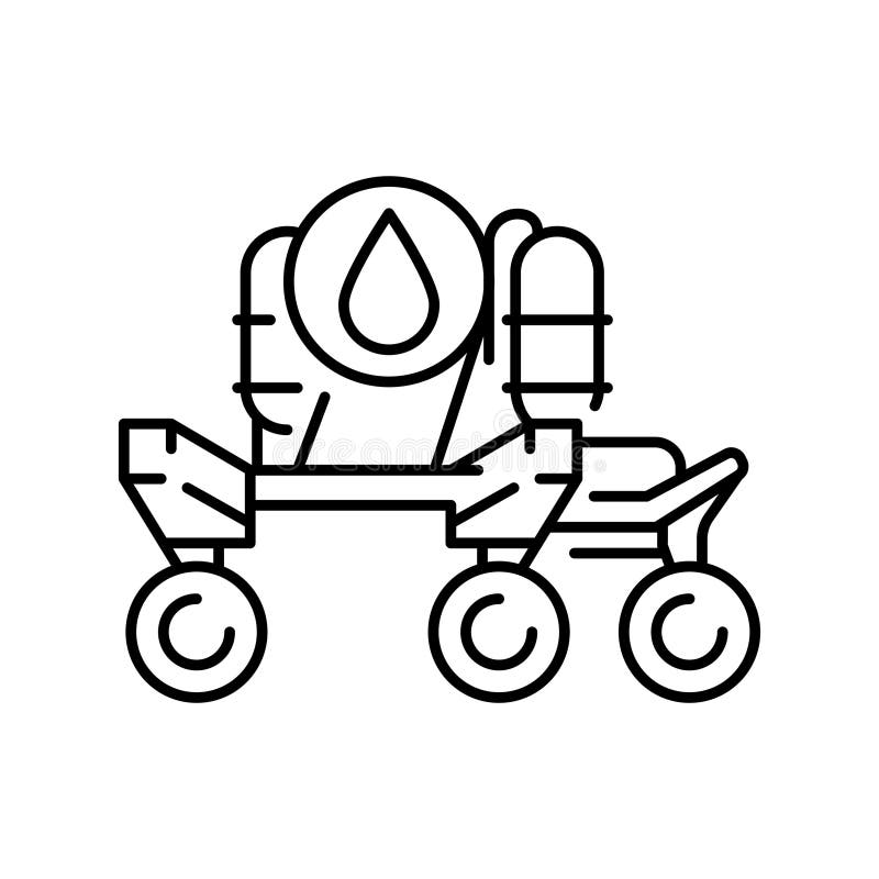 Water Extraction Black Line Icon. Stock Vector - Illustration of ...