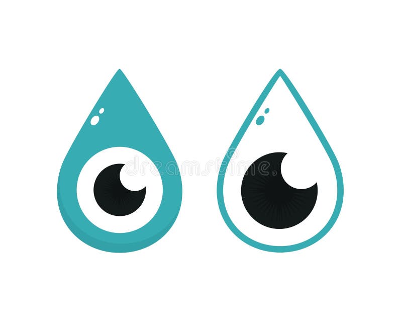 Water Eye Icon. Illustration Vector Stock Vector - Illustration of ...