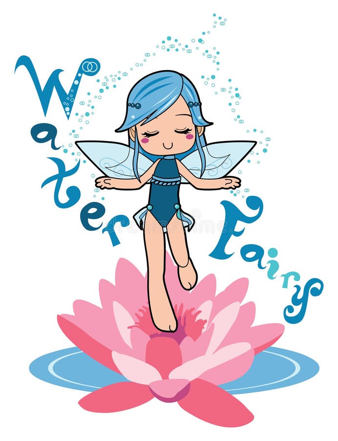 Water Fairy stock vector. Illustration of happy, young - 14450058