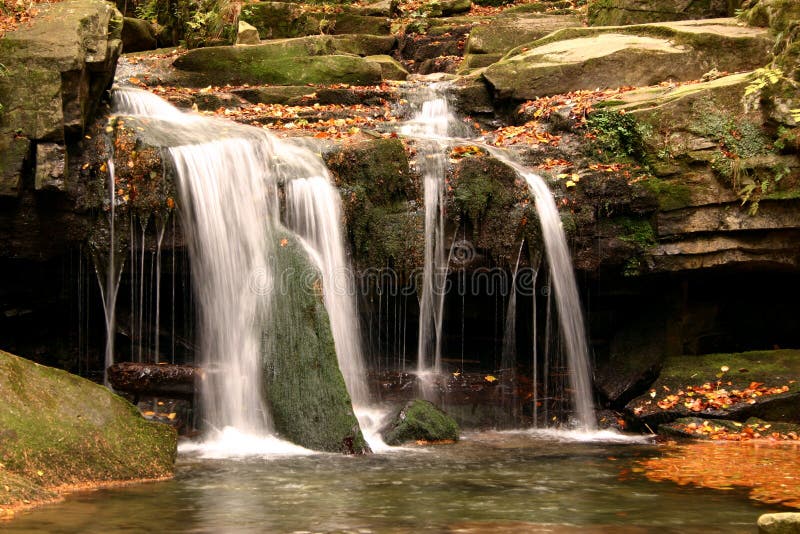 Water Fall: White Water In Flow Stock Photo - Image of green, natural ...