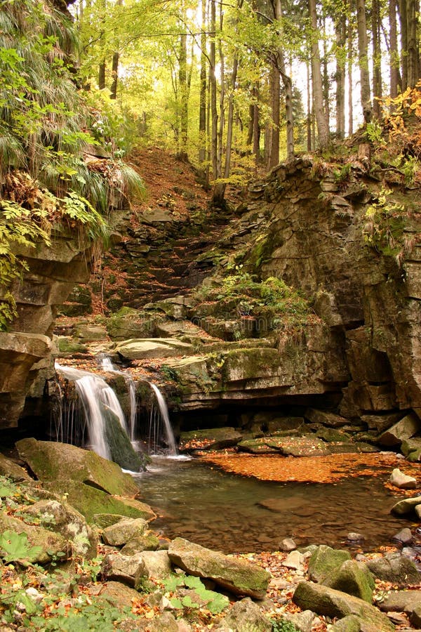 Water-fall stock photo. Image of fall, hole, swimming - 1419666