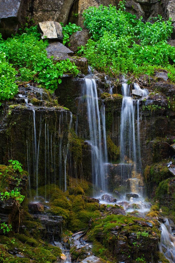 Water Fall stock image. Image of green, cascading, wilderness - 21804437