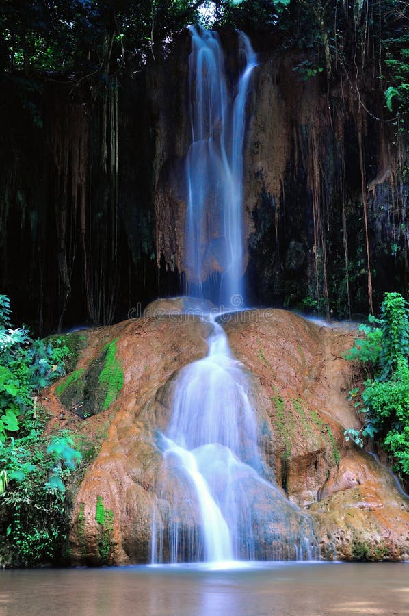 Water fall stock image. Image of creek, blue, nature - 28014379