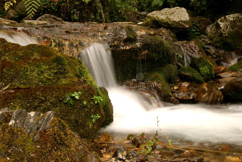 Water fall stock image. Image of nepal, stream, water, tropical - 531107