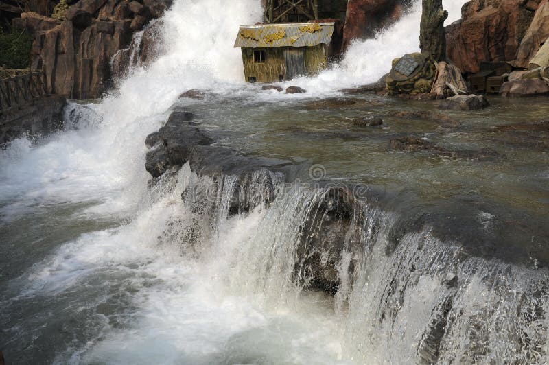Water fall stock image. Image of flow, disaster, bank - 6421255