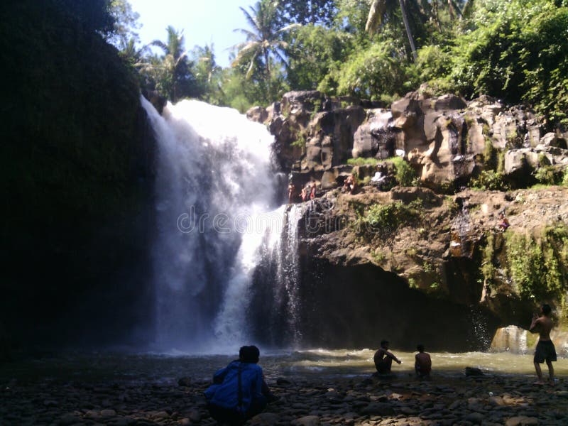 Water fall in bali editorial stock image. Image of bali - 54700344