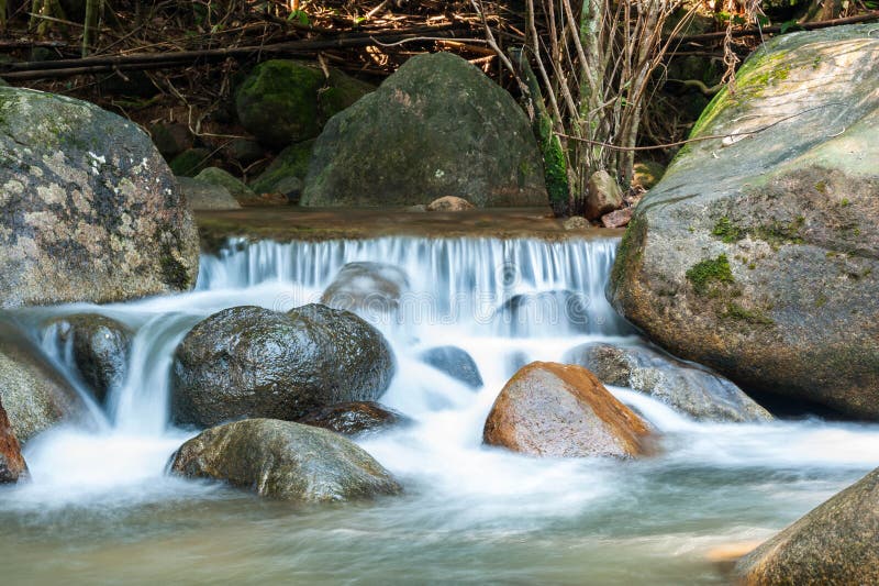 Water fall stock photo. Image of plants, blur, nature - 45646160