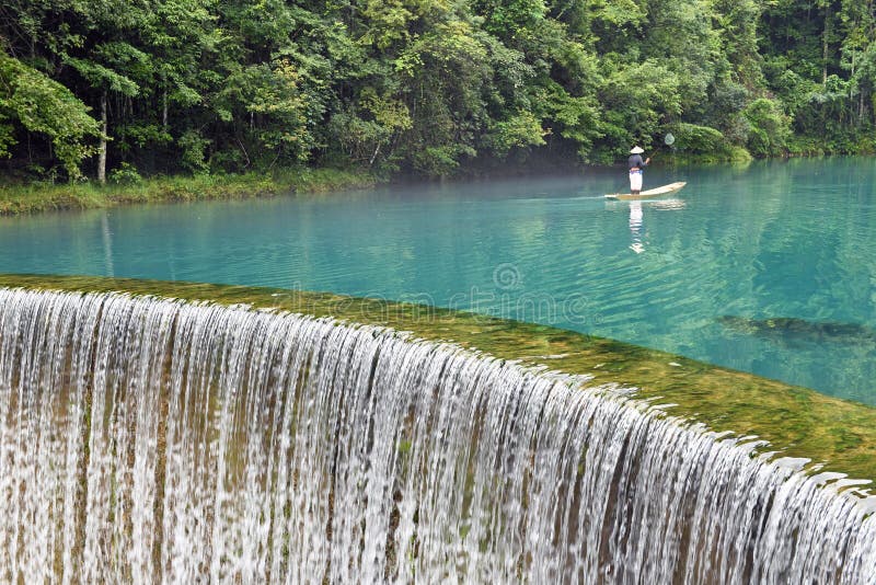Beautiful Waterfall in Slow Motion Stock Photo - Image of garden ...