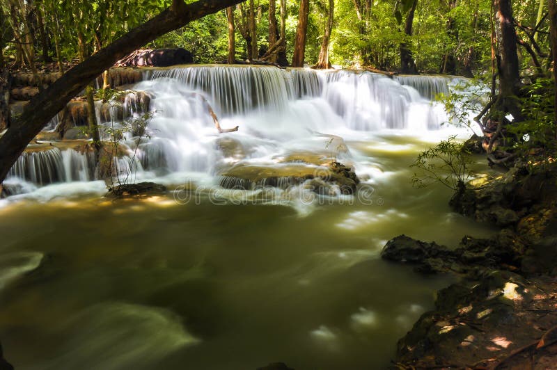 Water fall in nature stock image. Image of environment - 55758195