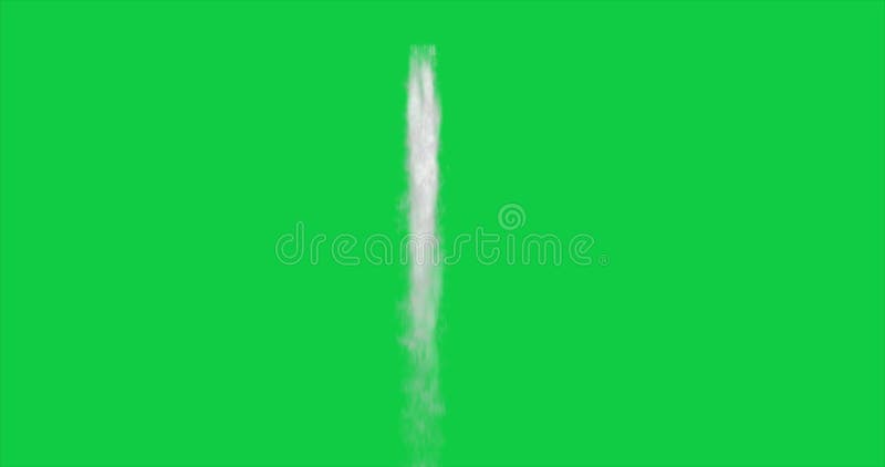 Water Fall Particles Isolated on Green Screen Background, 4K Video ...