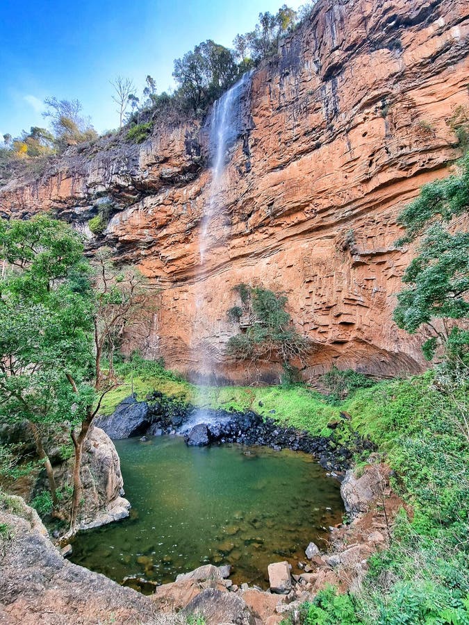 Water fall pool stock image. Image of geology, terrain - 241902769