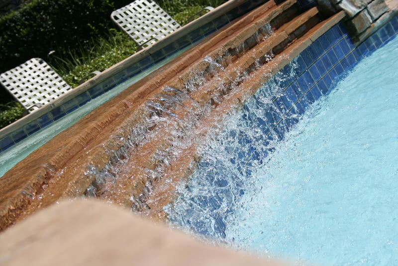 Water Fall on the Pool stock photo. Image of travel, relaxation - 861716